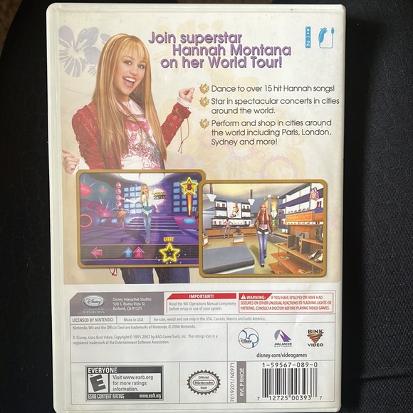 Disney | Video Games & Consoles | Wii Hannah Montana Spotlight World ...